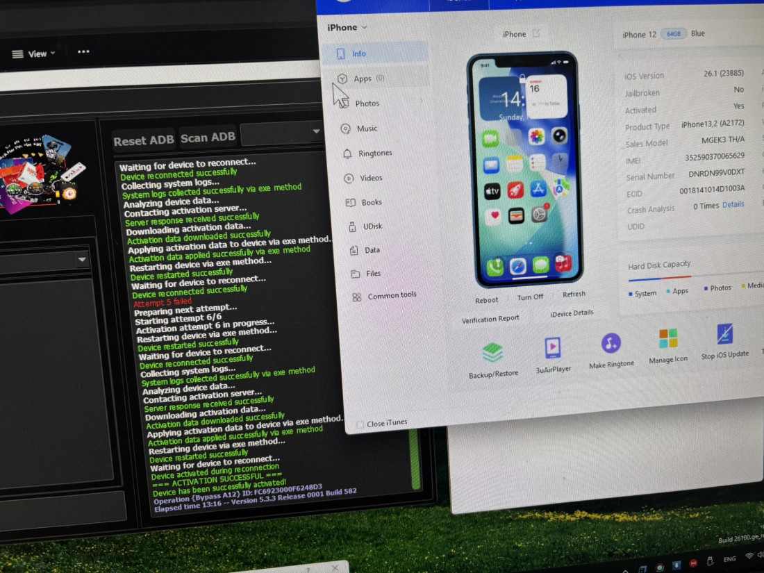 GSM-Forum - iPhone 12 iOS 26.1 Bypass iCloud Hello A12+ (No Signal) EFT Pro